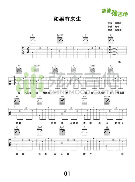 谭维维 如果有来生 弦木吉他简单弹吉他 第68期 弹唱 简单版 民谣吉他 教学 吉他谱