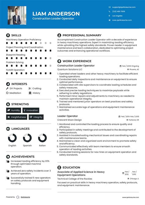 10 Loader Operator Resume Samples And Templates For 2025