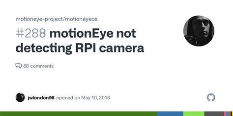 Motioneye Not Detecting Rpi Camera · Issue 288 · Motioneye Project