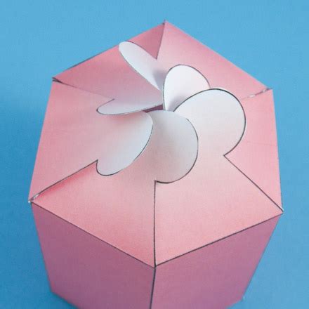 Make A Hexagon Box With Patterns Boxes And Bags Aunt Annie S Crafts