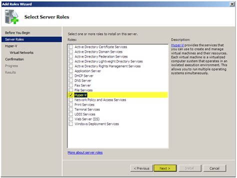 Hyper V Installation On Windows Server 2008 « Tech Blog