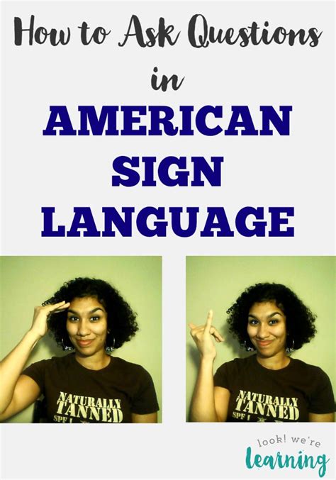 How To Ask Questions In Sign Language