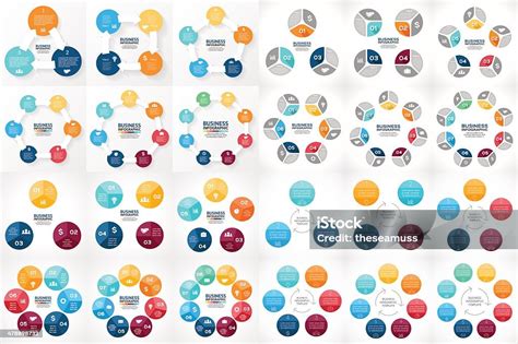벡터 원형 화살표 인포그래픽 형판 주기 도표 그래프 프레젠테이션 원형에 대한 스톡 벡터 아트 및 기타 이미지 원형 7 3 Istock