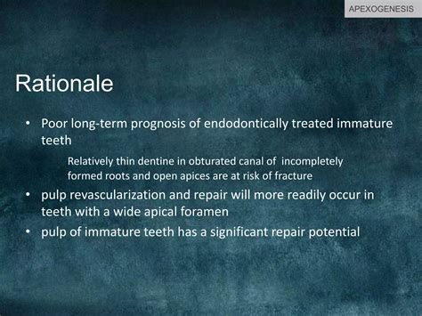 Apexogenesis And Apexification Pptx