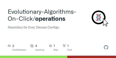 Github Evolutionary Algorithms On Clickoperations Repository For Evoc Devops Configs