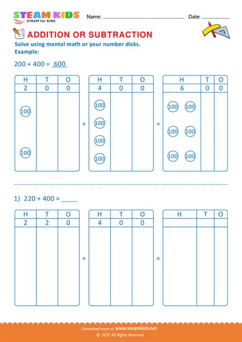 Free Math Worksheet Solve The Following Problems Worksheet 1