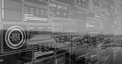 Image Of Scope Scanning And Data Processing Over Cityscape Stock Image Image Of Technology