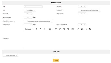 Ticket Categories Filter · Issue 1018 · Pluginsglpiformcreator · Github
