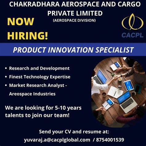 Yuvaraj Aruchamy On Linkedin We Are Hiring A Product Innovation Specialist Job Location