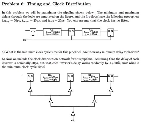 Solved Problem 6 Timing And Clock Distribution In This