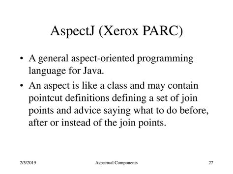 Better Separation Of Crosscutting Concerns With Aspectual Components Ppt Download