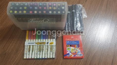 신한 트윈 마카 44개 네임펜 12색 파버카스 미술재료미술도구 중고나라