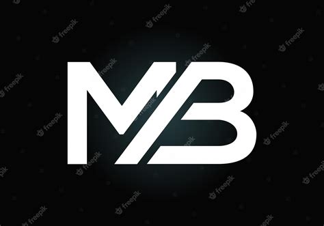 초기 편지 Mb 로고 디자인 벡터입니다 기업 비즈니스 아이덴티티에 대한 그래픽 알파벳 기호 프리미엄 벡터