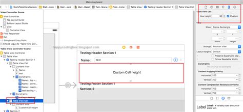 Happy Coding Box Objectivec Creating Static Tableview Tutorial