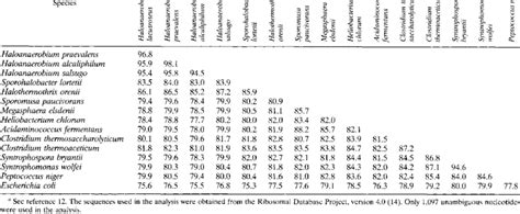 Sequence Similarity Matrix Obtained By Using The Distance Correction Download Table