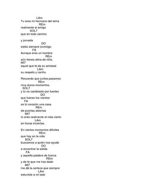 Amigo Acordes Para Papá Pdf