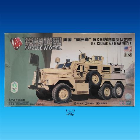 Jual [tf Toys ] Miniatur Model Kit Mokit Us Cougar 6x6 Mrap 1 72 4d Shopee Indonesia