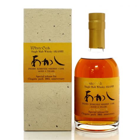 White Oak Akashi 3 Year Old Px Cask Chagata Park 10th Anniversary