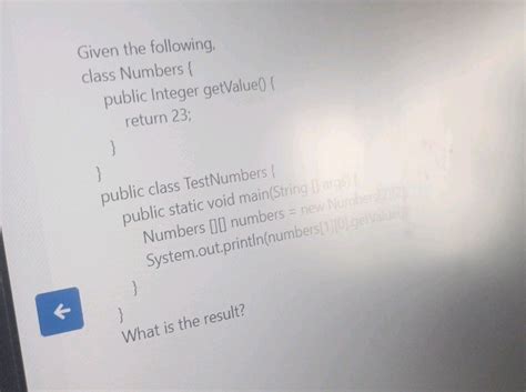 Given The Following Class Numbers Public StudyX