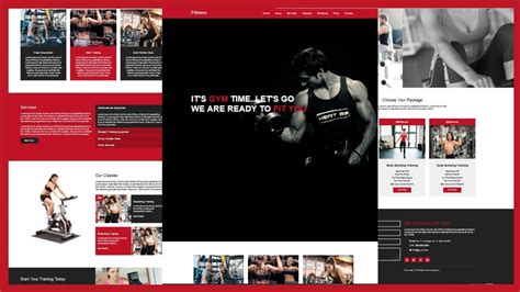 Complete Responsive Fitness And Gym Website Design Using Html Css