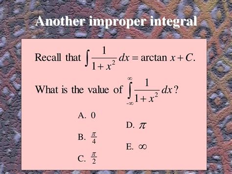 PPT Improper Integrals PowerPoint Presentation Free Download ID