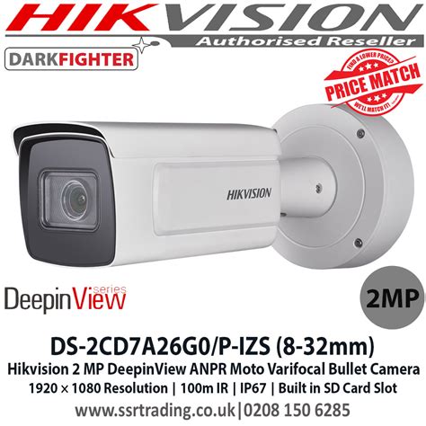 Hikvision License Plate Recognition Camera 2mp 8 32mm Motorised