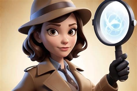 Premium Photo Unraveling Mysteries Dynamic Detective Danielle