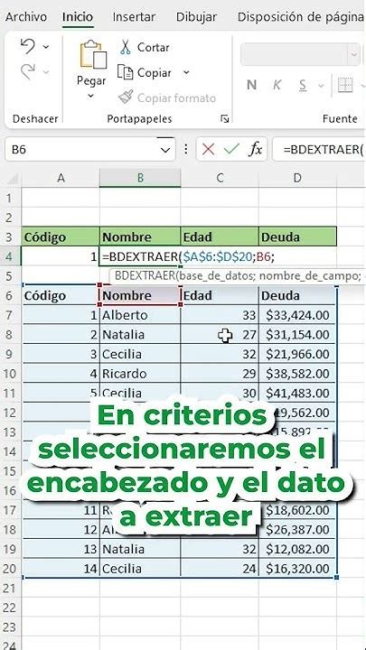 Excel Extraer Datos Con Bdextraer Shorts Shortsvideo Excel