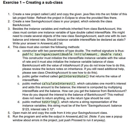 Solved 1 Create A New Project Called Lab2 And Copy The