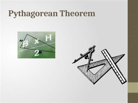 Pptx Pythagorean Theorem History Of Pythagorean Theorem Review The