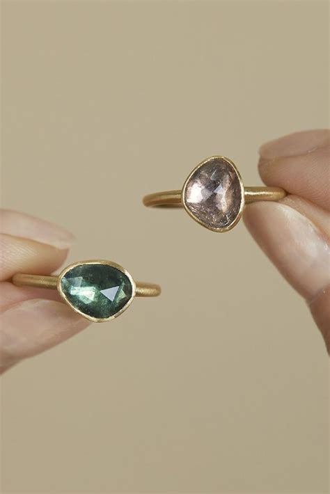 Tourmaline Collection Pink Tourmaline Ring Green Tourmaline Ring