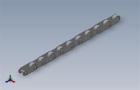 双节距滚子链r型链条dcr C208al 10solidworks 2018模型图纸下载 懒石网
