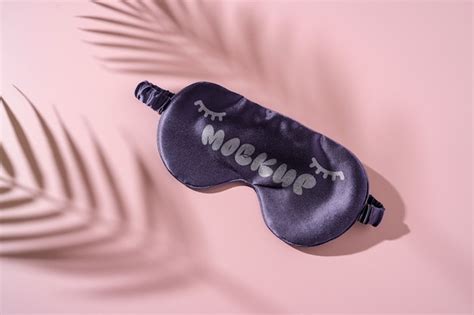 Premium Psd Sleep Eye Mask Mockup Design