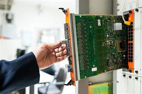 Fix Network Switch In Data Center Room Equipment Pbx Cable Photo Background And Picture For Free