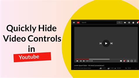 How To Quickly Hide Video Controls In YouTube Full Screen Mode YouTube
