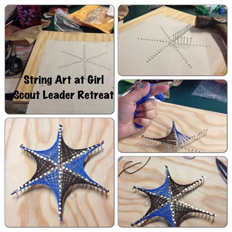 String Art String Art Girl Scout Crafts Girl Scout Leader