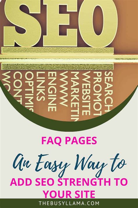 FAQ Pages An Easy Way To Add SEO Strength To Your Site The Busy Llama