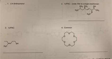 Solved 1 2 4 Dinitrophenol 2 Iupac Note This Is A