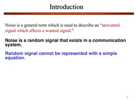 Ppt Noise In Communication Systems Chapter 2 Lecture 3 Powerpoint