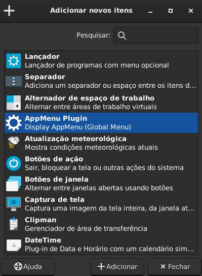 Appmenu Global Menu No Xfce4 Para Debian Gnu Linux E Derivados