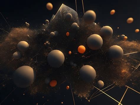 Premium Ai Image Abstract Technology Particles Mesh Background Ai