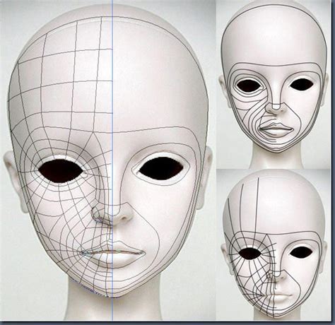 Edge Loops For Faces Picture On Visualizeus Topology Face Topology