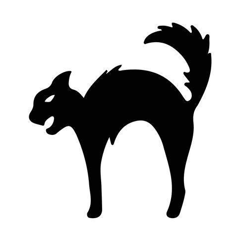 Трафареты кошка хэллоуин 28 фото