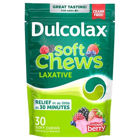 Dulcolax Saline Laxative Soft Chews Mixed Berry Walgreens