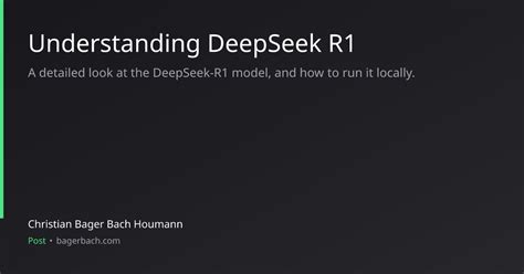 Understanding DeepSeek R Christian B B Houmann