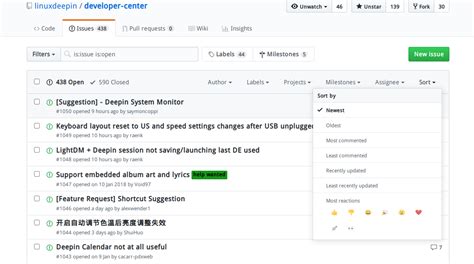 [feat request] 尝试使用 featurehub 收集收集用户对特性的需求 · issue 1045 · linuxdeepin developer center · github