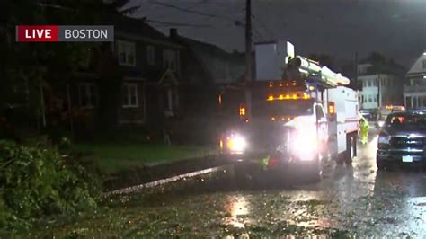 Powerful Storm Slamming Area With Rain Strong Winds Nbc Boston