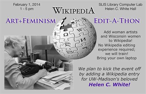 Join The Slis Coding Initiative For This Wikipedia Edit A Thon In A