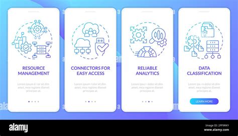 Data Lake Architecture Blue Gradient Mobile App Screen Stock Vector Image And Art Alamy