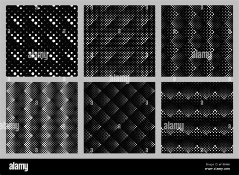 Seamless Geometrical Dot Pattern Background Set Vector Designs Stock Vector Image And Art Alamy